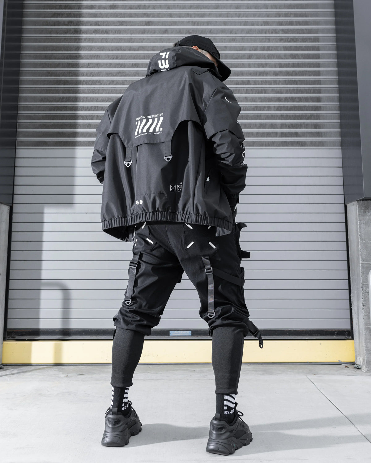 WB-Type 03A Black Windbreaker - Fabric of the Universe