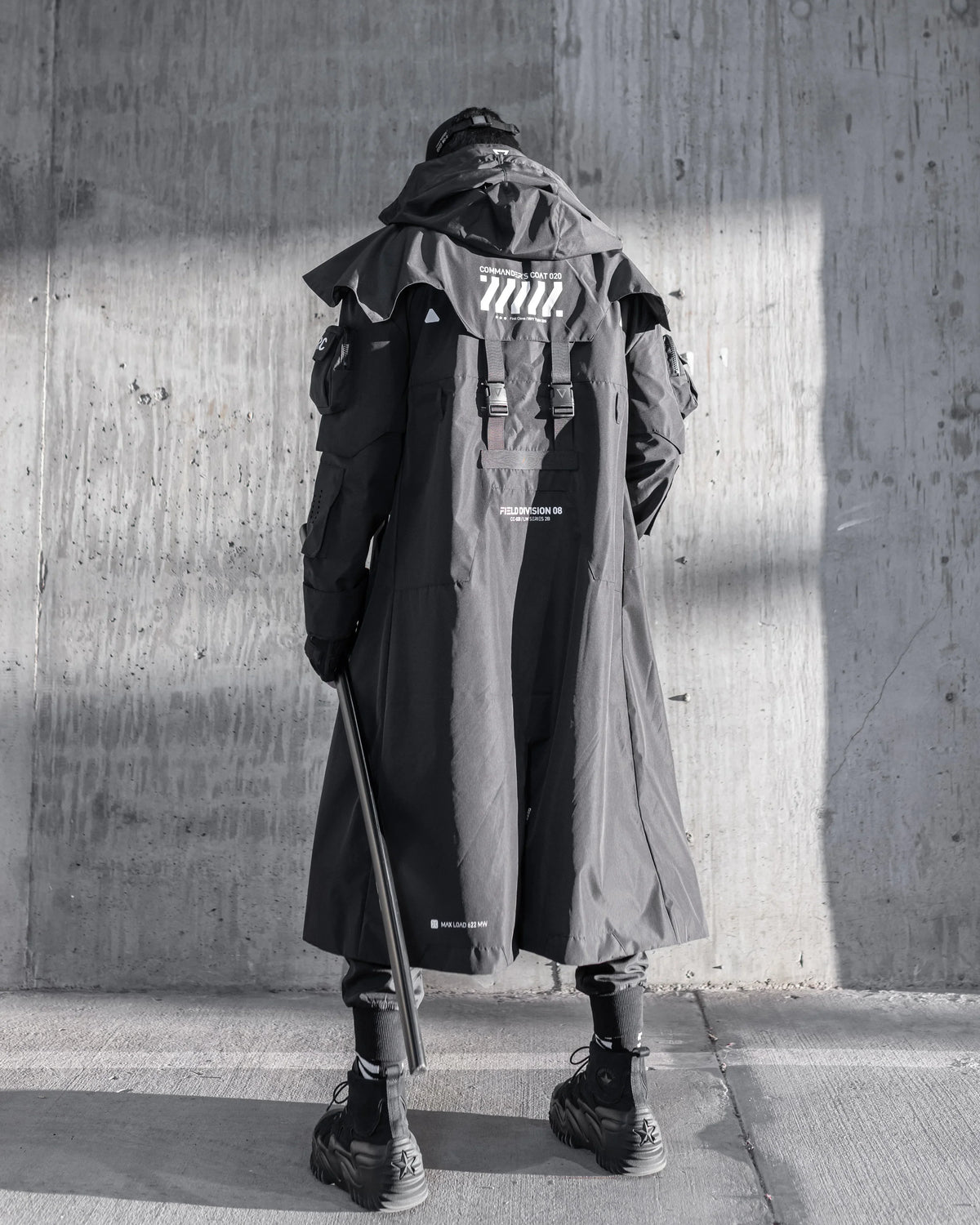 CC-020 Black Commander's Coat - Fabric of the Universe