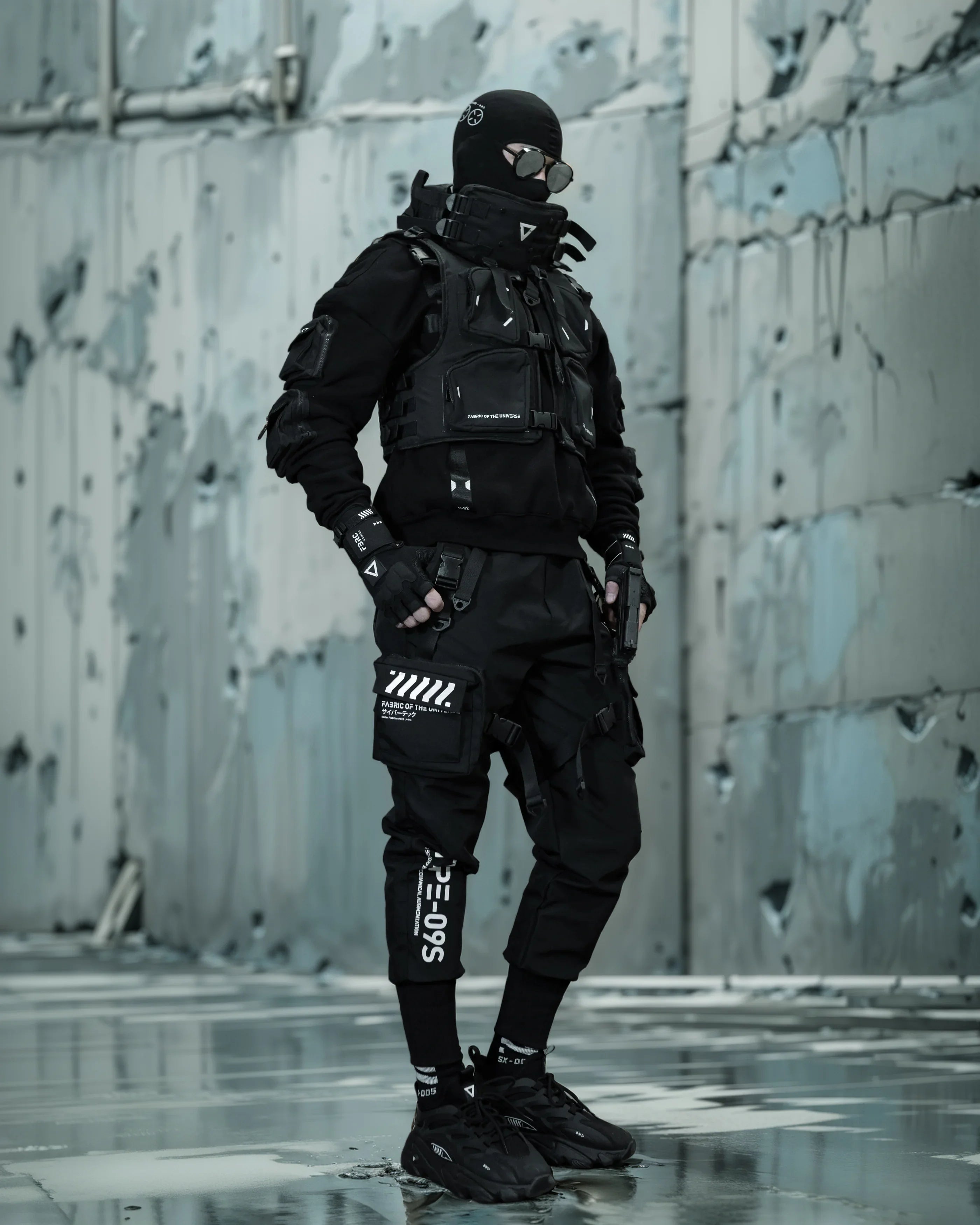 CG-Type 09S(U) Black Cargo Pants - Fabric of the Universe