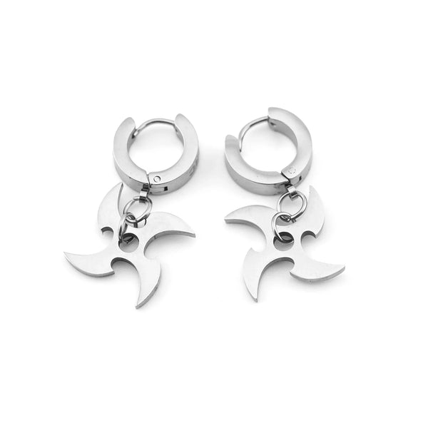 SRK-02C SS Shuriken Earrings - Fabric of the Universe