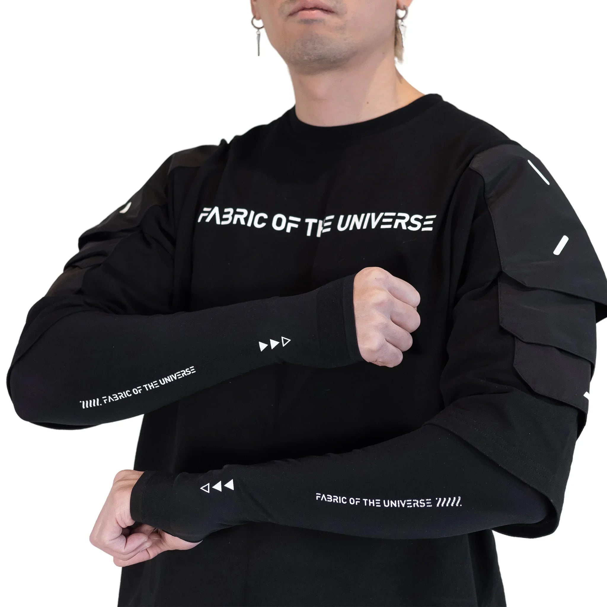 A-Slev 011 Black Arm Sleeves - Fabric of the Universe