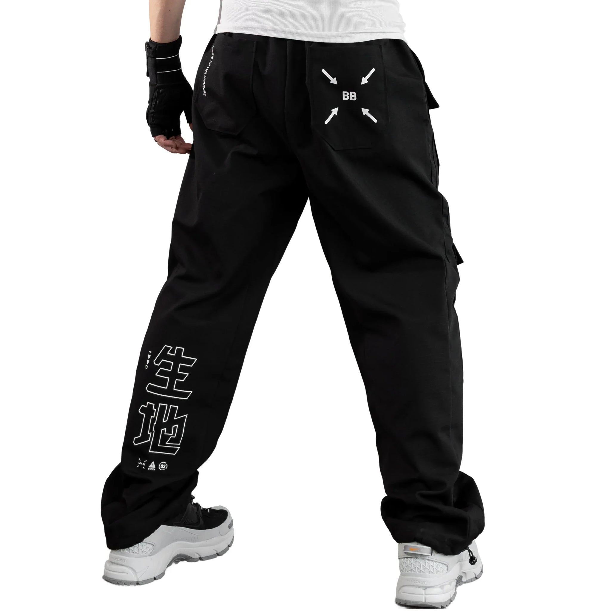 BLG-Type 02 Black Ripstop Cargo Pants - Fabric of the Universe