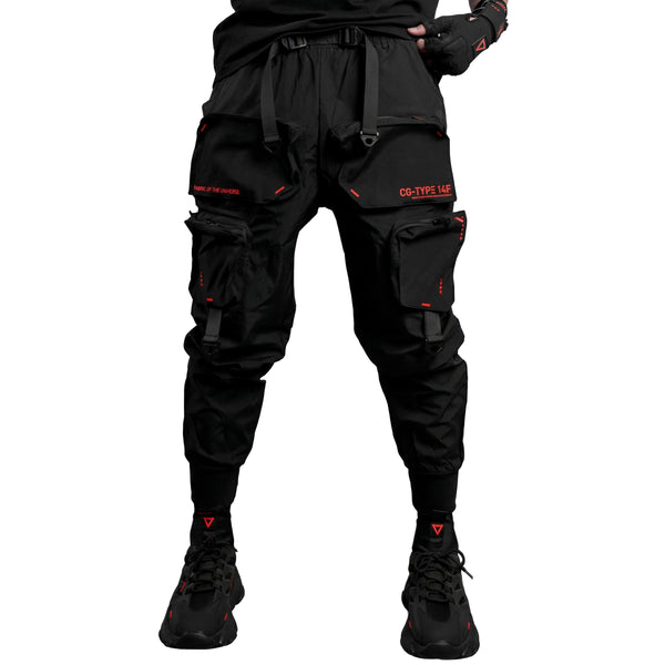 CG-Type 14F Black Red LW Cargo Pants - Fabric of the Universe
