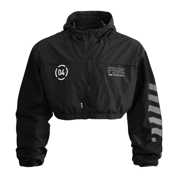 CWB-Type 04 Black Crop LW Windbreaker - Fabric of the Universe