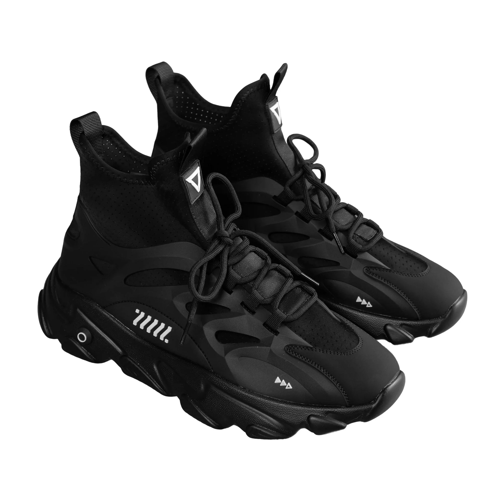 SN-Type 02C Black High Top Sneakers - Fabric of the Universe
