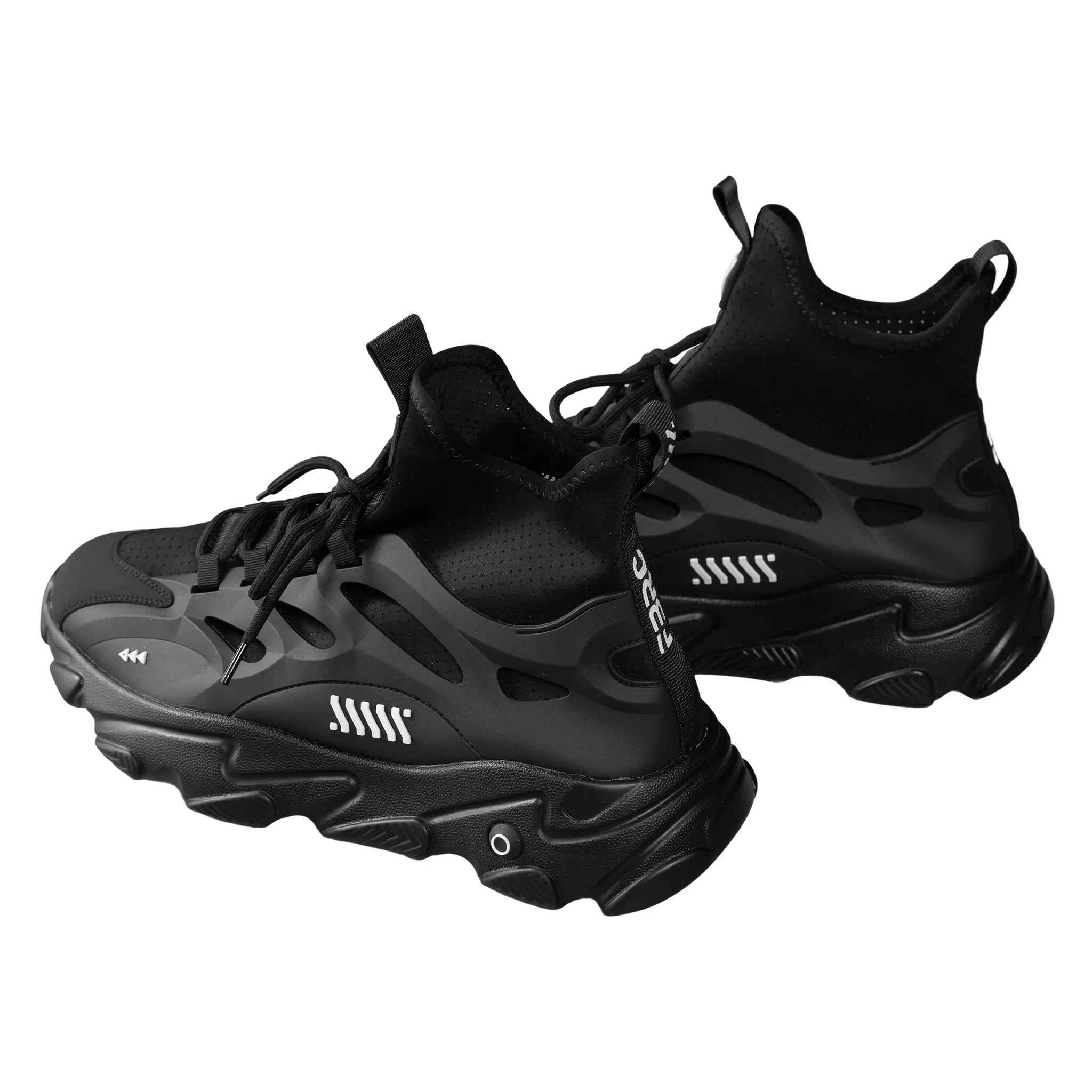 SN-Type 02C Black High Top Sneakers - Fabric of the Universe