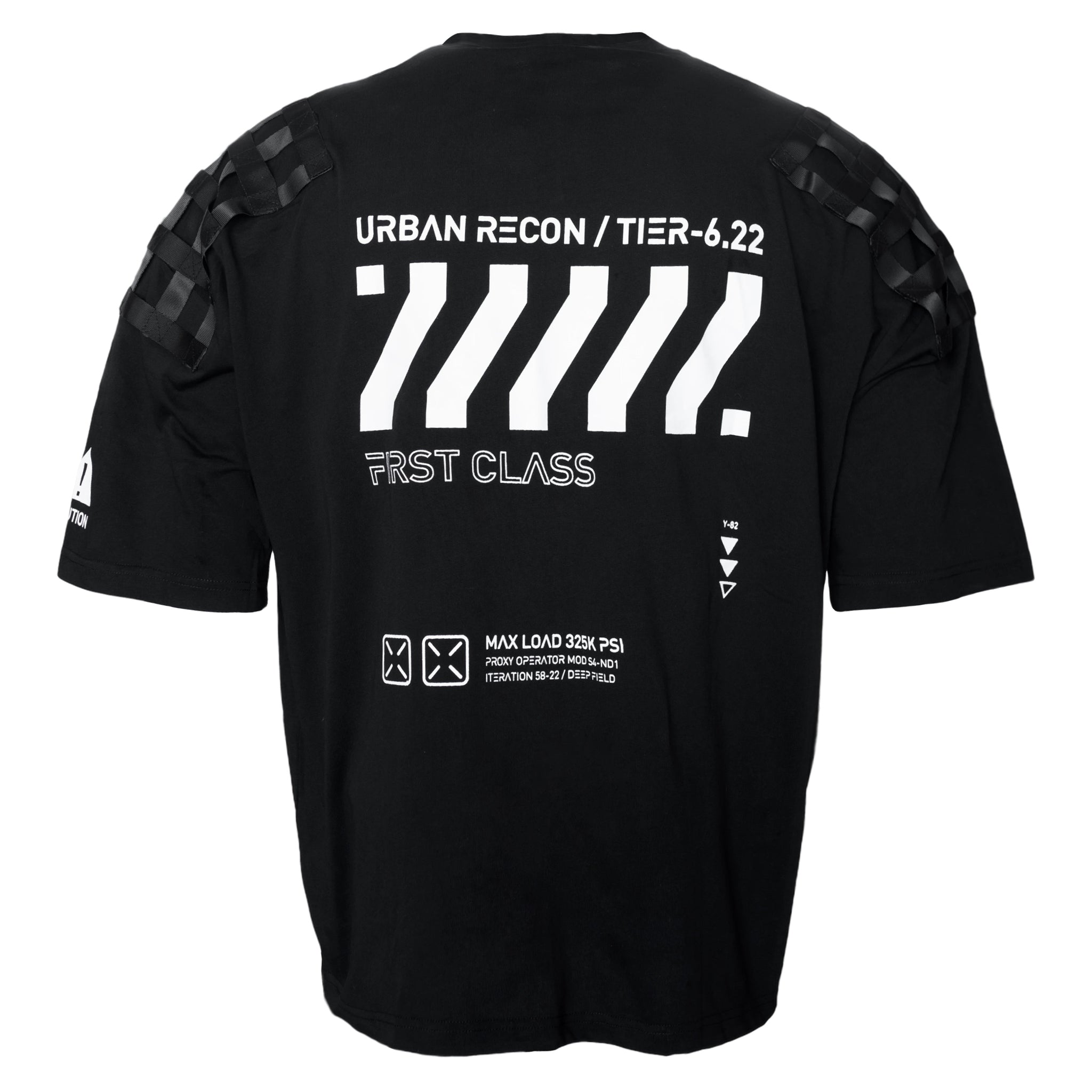 Urban Recon Black Oversized Short Sleeve - Fabric of the Universe