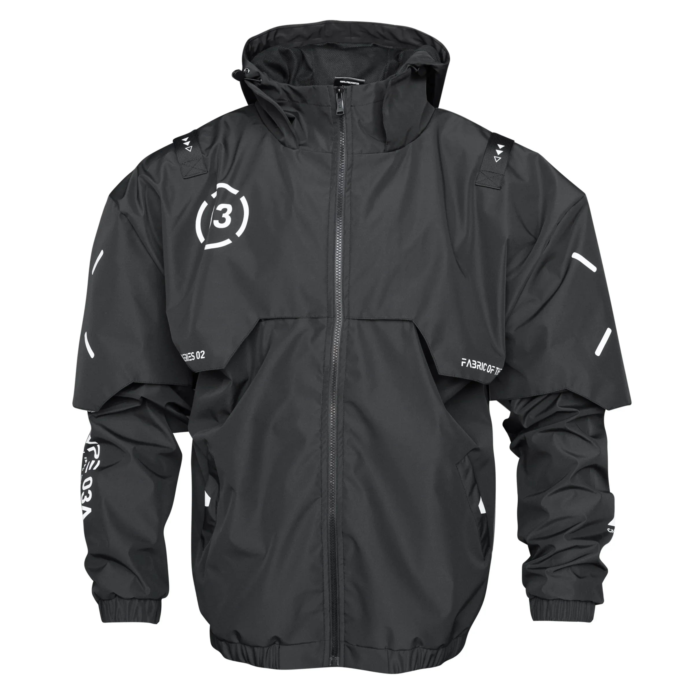 WB-Type 03A Black Windbreaker - Fabric of the Universe