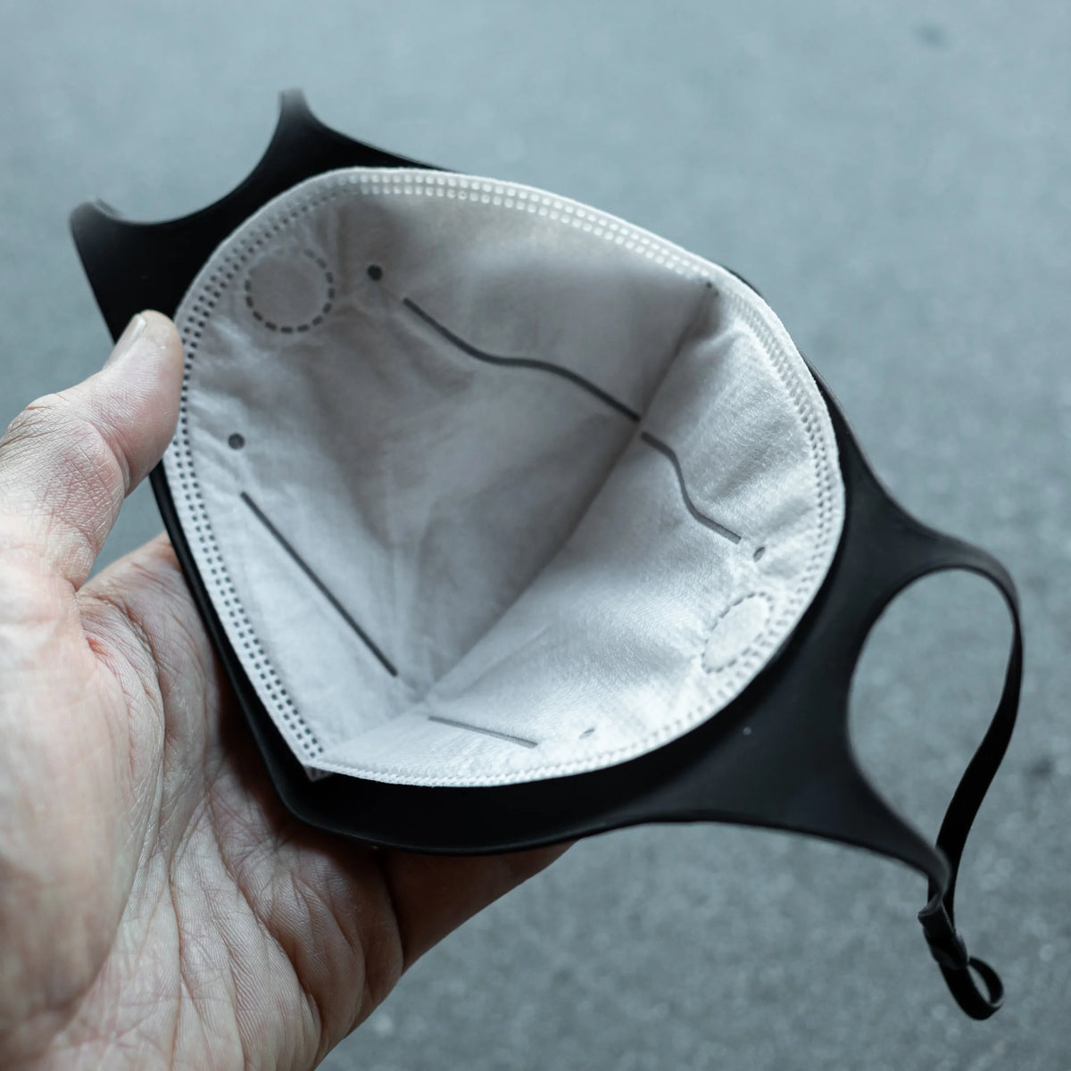 PX-01 Silicone N95 Black Mask - Fabric of the Universe