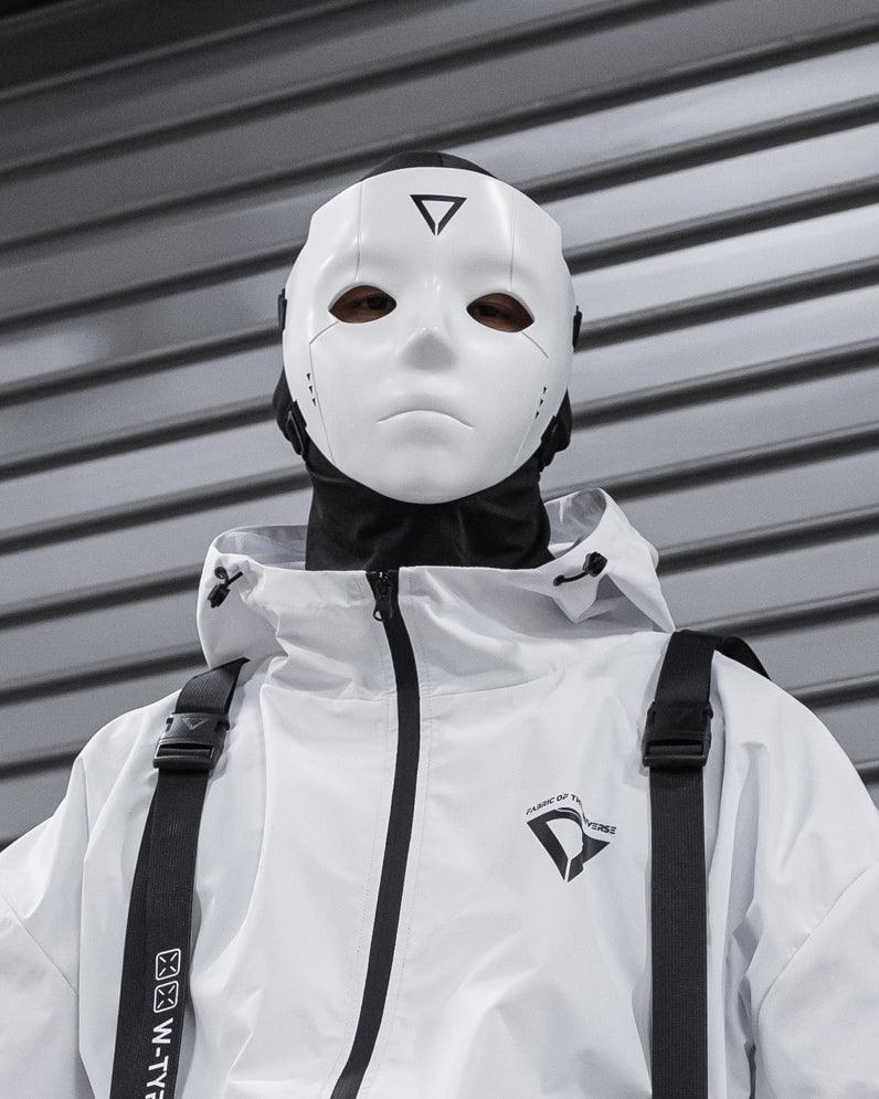 Genova-01A White Face Mask - Fabric of the Universe