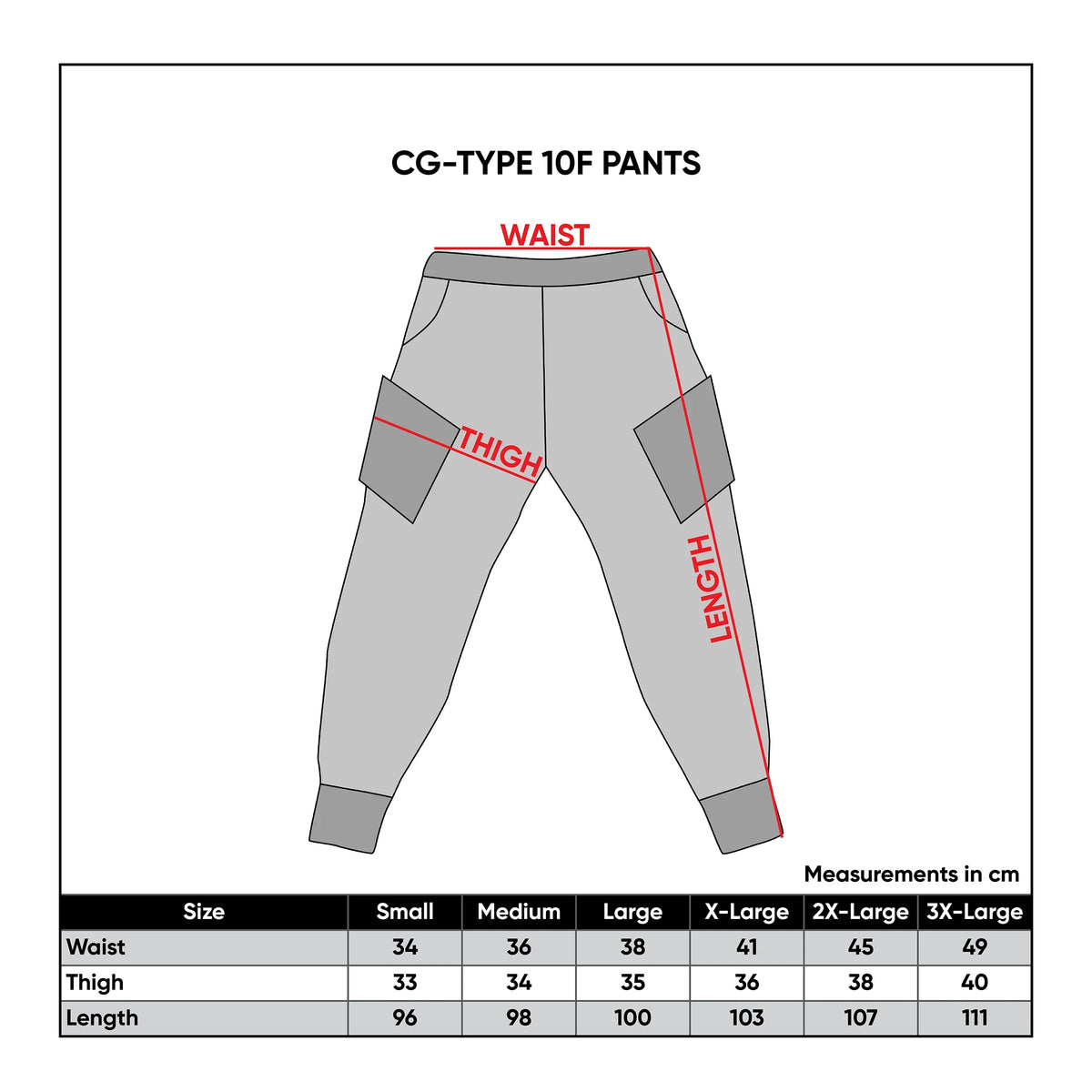 CG-Type 10F White Cargo Pants - Fabric of the Universe
