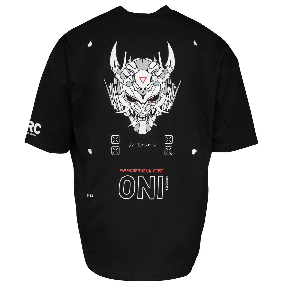 ONI Black Oversized Short Sleeve T - Fabric of the Universe